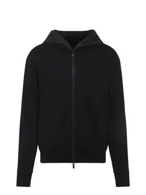 Moncler Cotton Zip-up Hoodie - Black