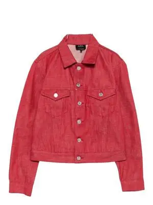 A.p.c. Denim Jacket - Red