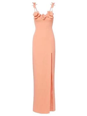 David Koma Floral Applique Gown - Pink