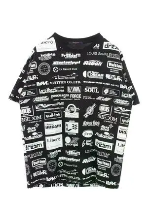 LOUIS VUITTON 2010s Logo-print T-shirt - Black