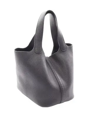 Hermès Clemence Leather Tote Bag - Black