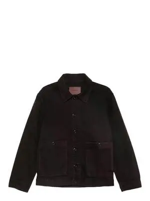 Sandro Buttoned Denim Jacket - Brown
