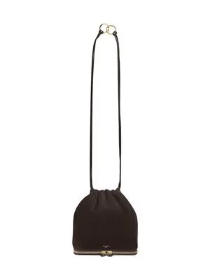 Alaïa Le Ponchon Suede Cross-body Bag - Brown