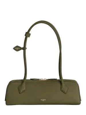Alaïa Medium Nubuck Le Teckel Shoulder Bag - Green