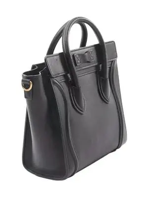 Celine Nano Luggage Handbag - Black