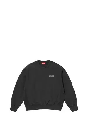 Supreme Ss26 Washed Crewneck - Black