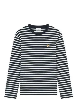 Maison Kitsuné Striped Long-sleeved T-shirt - Multicolor