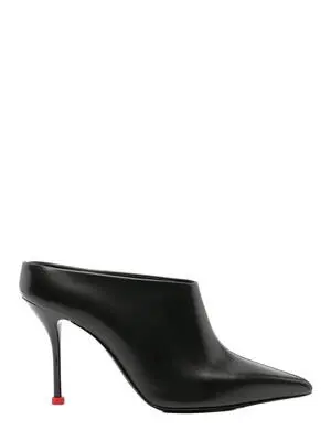 ALEXANDER MCQUEEN Alexander McQueen Thorn 90mm Leather Mules