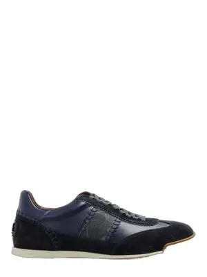 Etro Lace-up Sneakers With Perforated Details - Black