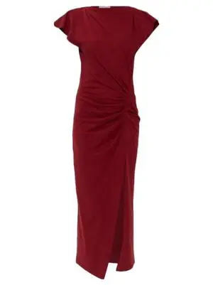 ISABEL MARANT ÉTOILE Isabel Marant Ruched Slit Maxi Dress
