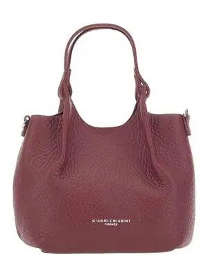 GIANNI CHIARINI Dua Grainy Handbag - Red