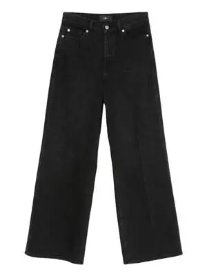 7 For All Mankind Lotta Jeans Wide Leg - Black
