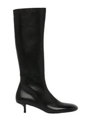 Marsèll Knee-high Leather Boots - Black