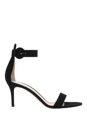 GIANVITO ROSSI Adjustable Ankle Strap High-heeled Sandals - Black