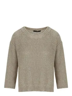 Max Mara Crewneck Knitted Pullover - Nude