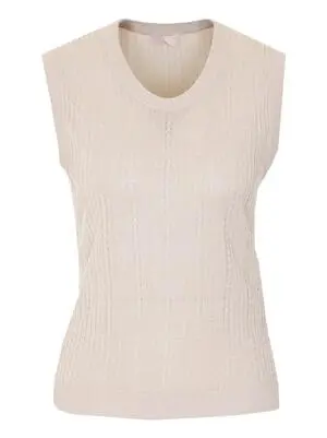 LIU JO Liu Jo Ribbed Lurex Knit Tank Top