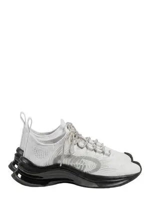 Gucci Low-top Sneakers With Rubber Double G Details - Black
