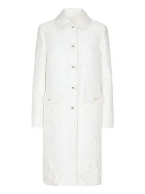 DOLCE & GABBANA Dolce & Gabbana Floral Jacquard Belted Coat