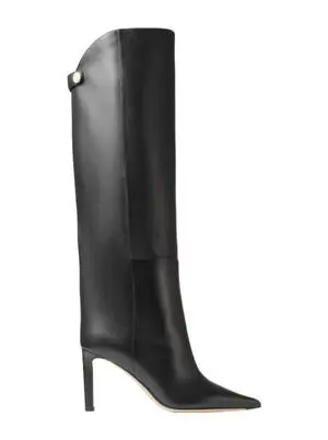 JIMMY CHOO Knee High Stiletto Boots - Black