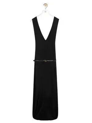LOEWE Loewe Draped V-Neck Maxi Dress