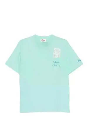 MC2 SAINT BARTH Austin Print-detail Pocket T-shirt - Green