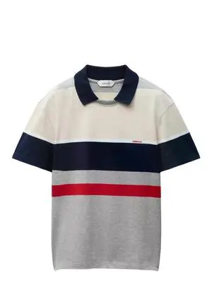 Versace Striped Cotton-jersey T-shirt - Grey
