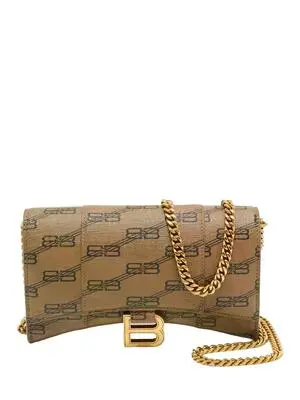 Balenciaga Hourglass Bb Shoulder Bag - Neutrals