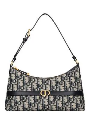 Dior 30 Montaigne Hobo Oblique Jacquard Mini Bag - Blue