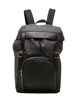 Saint Laurent Monogram Utilitarian Backpack - Black