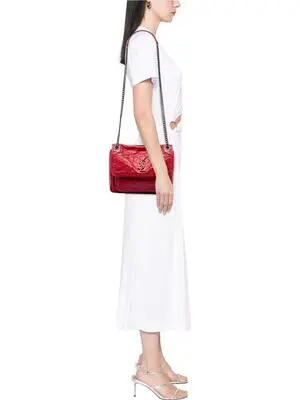 Saint Laurent Medium Niki Shoulder Bag - Red