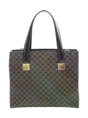 Celine Macadam Coated Canvas Handbag - Black