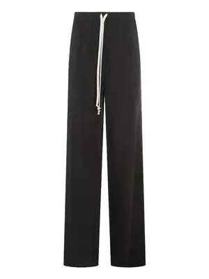 Rick Owens Paneled Drawstring Track Pants - Black