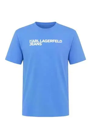 Karl Lagerfeld Logo-print T-shirt - Blue