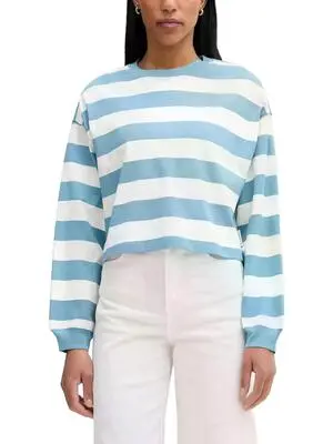 Marc O'polo Horizontal Stripe Long-sleeve T-shirt - Blue