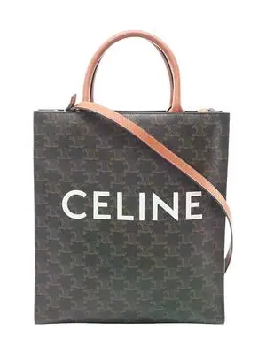 Celine Vertical Cabas Tote Satchel - Brown
