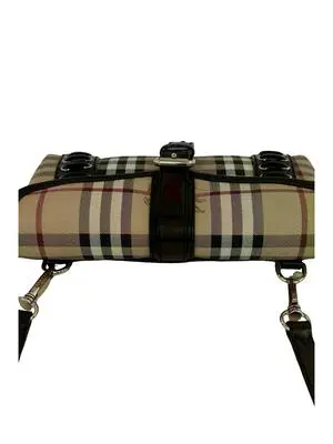 Burberry Haymarket Coated Canvas Crossbody Bag - Neutrals