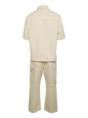 LOUIS VUITTON Monogram Embossed Denim Ensemble - Neutrals