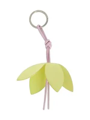 JIL SANDER Bellflower Leather Charm - Green
