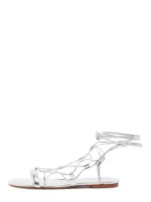 GIANVITO ROSSI Giza Strappy Sandals - Silver
