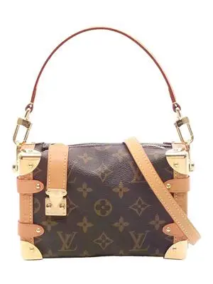 LOUIS VUITTON Monogram Side Trunk Pm Satchel - Brown