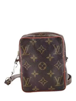 LOUIS VUITTON Danube Monogram Canvas Mini Crossbody Bag - Brown