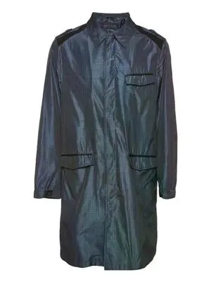 Etro Check-pattern Coat - Blue