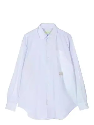 Aries Striped Cotton Shirt - Blue