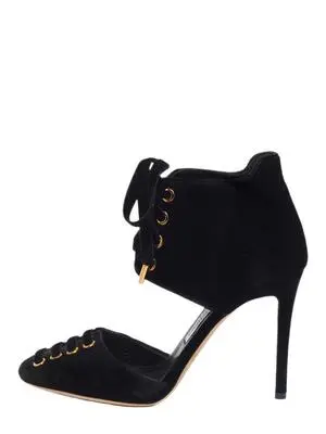 JIMMY CHOO Mari Lace-up Heeled Pumps - Black