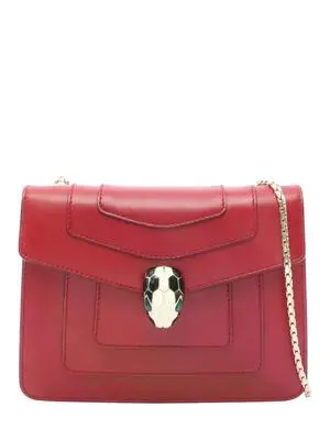 BVLGARI Serpenti Forever Chain Crossbody Bag - Red