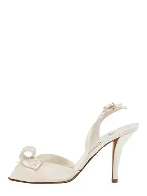 STUART WEITZMAN Embellished Slingback Sandals - Neutrals