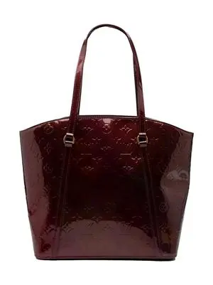 LOUIS VUITTON Monogram Vernis Avalon Mm Tote Bag - Red
