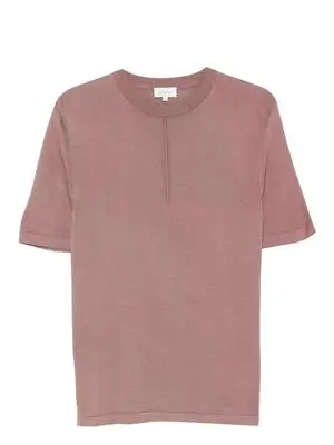 Brioni Short-sleeve Knit T-shirt - Pink