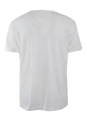 Dolce & Gabbana Logo Plaque V-neck T-shirt - White