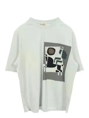 Hermès 2010s Velky Lov Graphic-print T-shirt - Grey